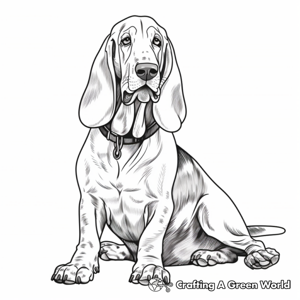 Basset Hound Coloring Pages - Free & Printable!