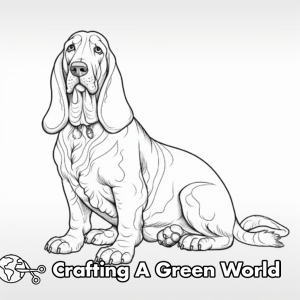 Basset Hound Coloring Pages - Free & Printable!
