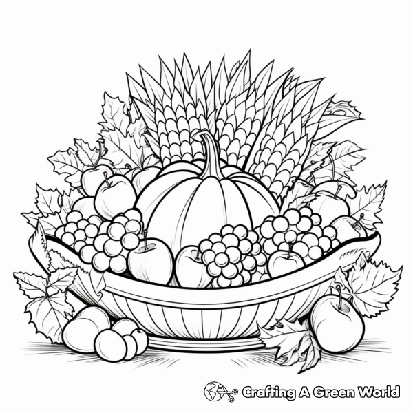 Happy Thanksgiving Sign Coloring Pages - Free & Printable!