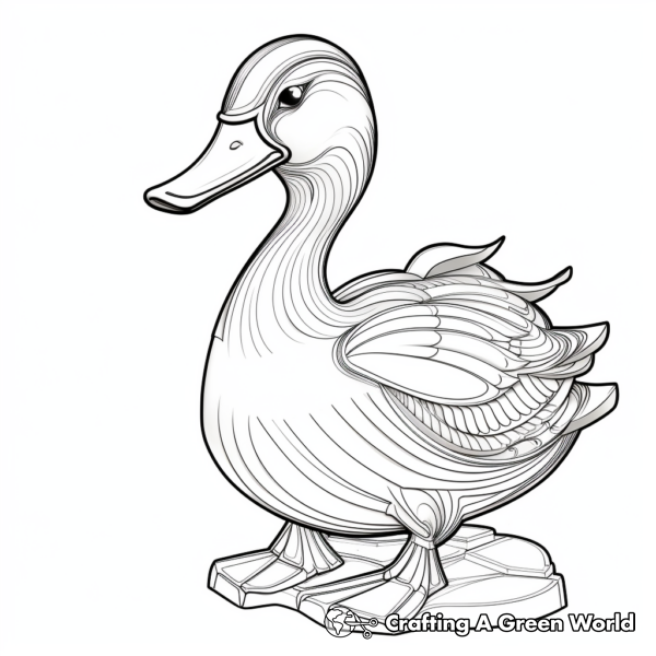 D Is For Duck Coloring Pages - Free & Printable!
