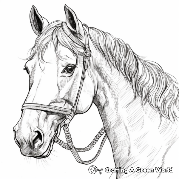 Horse Head Coloring Pages - Free & Printable!