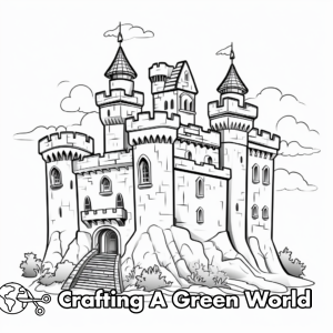 Castle Coloring Pages - Free & Printable!