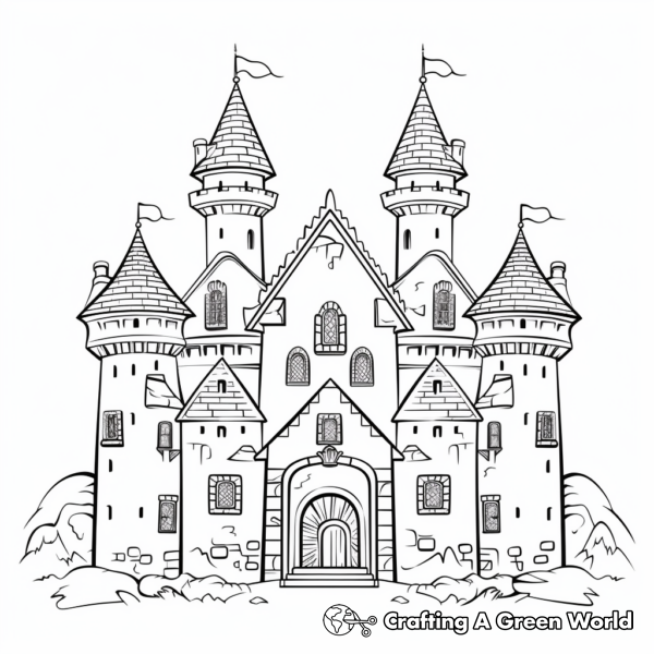 Castle Coloring Pages - Free & Printable!