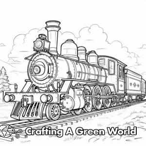 Steam Train Coloring Pages - Free & Printable!
