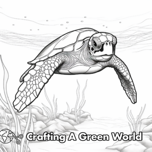 Realistic Sea Turtle Coloring Pages - Free & Printable!