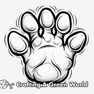 Paw Print Coloring Pages - Free & Printable!