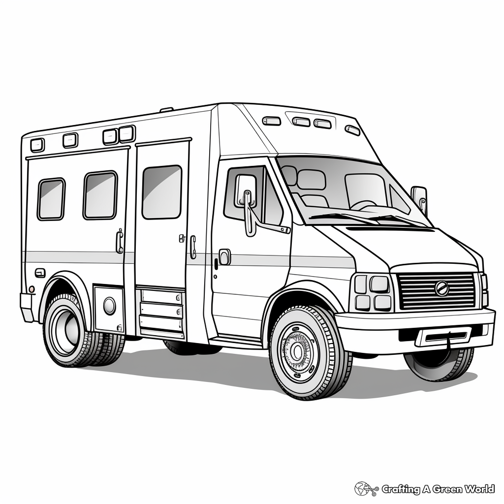 Ambulance Coloring Pages - Free & Printable!