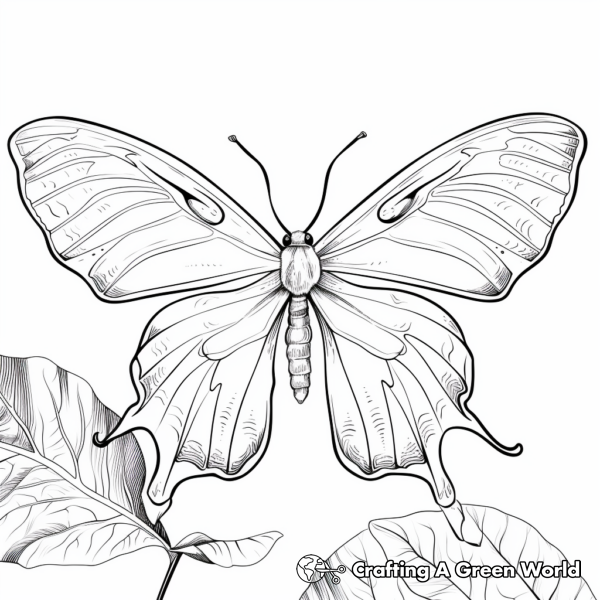 Luna Moth Coloring Pages - Free & Printable!