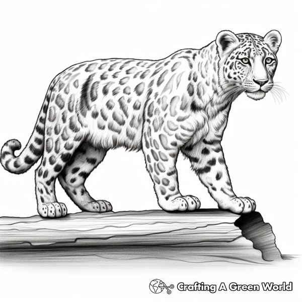 Snow Leopard Coloring Pages - Free & Printable!