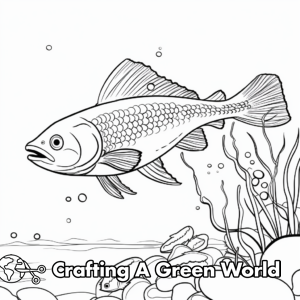Salmon Coloring Pages - Free & Printable!