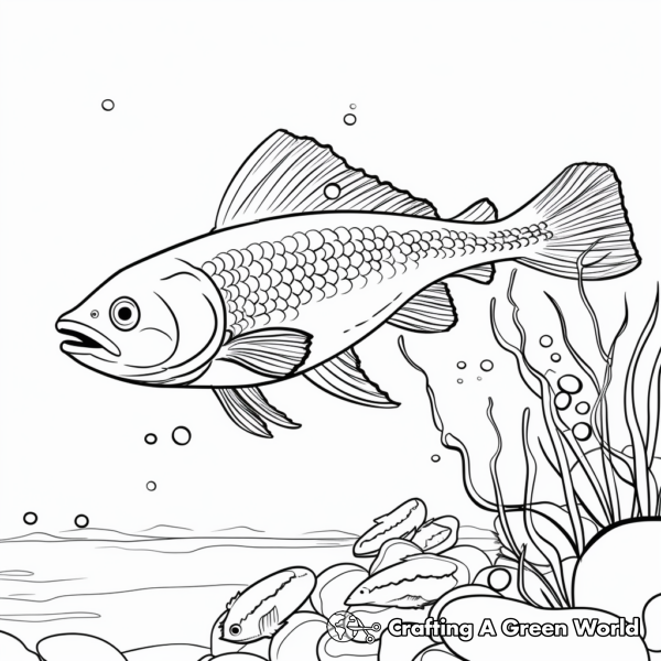 Salmon Coloring Pages - Free & Printable!
