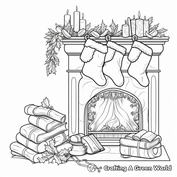 Stocking Coloring Pages - Free & Printable!