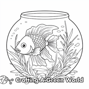 Fish Bowl Coloring Pages - Free & Printable!