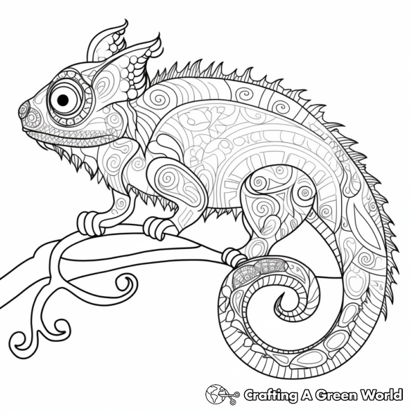 Chameleon Coloring Pages - Free & Printable!