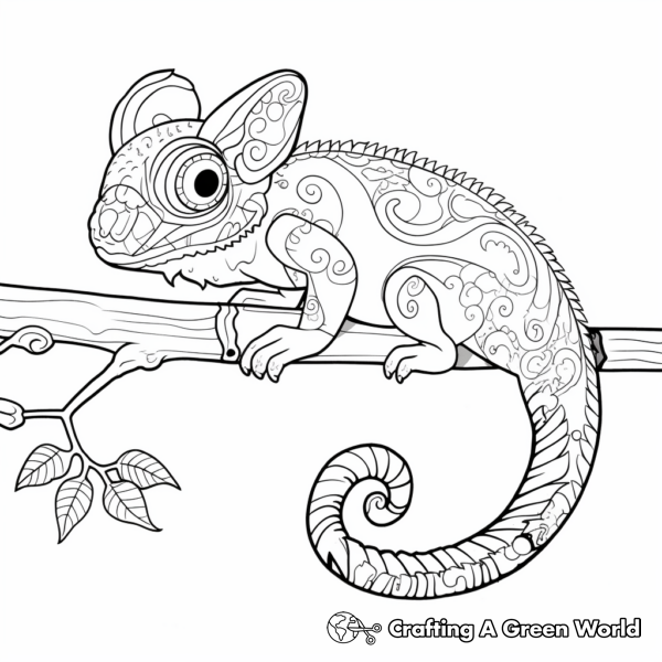 Chameleon Coloring Pages - Free & Printable!