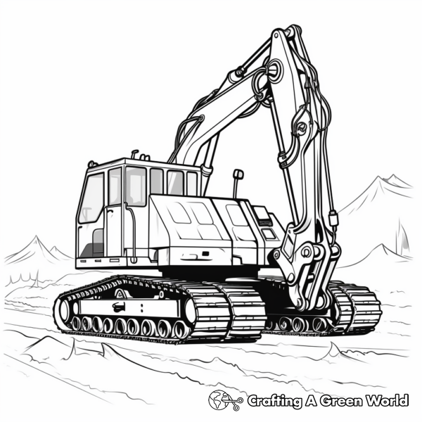 Excavator Coloring Pages - Free & Printable!
