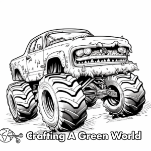 Police Monster Truck Coloring Pages - Free & Printable!