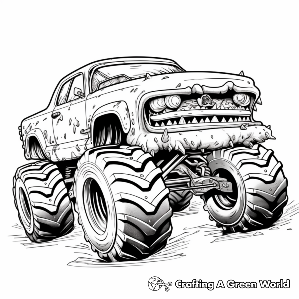 Police Monster Truck Coloring Pages - Free & Printable!