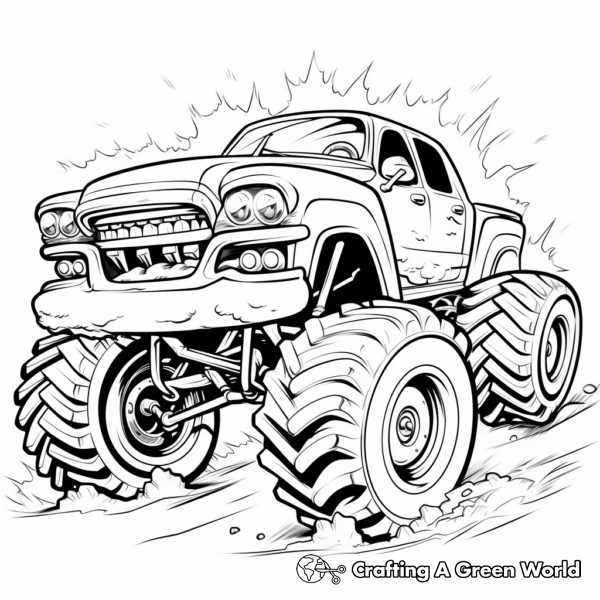 Police Monster Truck Coloring Pages - Free & Printable!