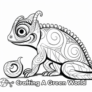 Chameleon Coloring Pages - Free & Printable!