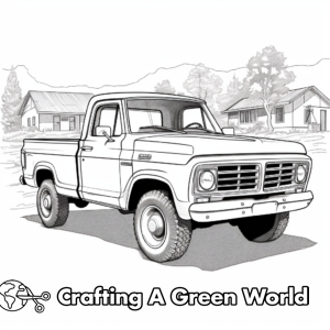 Pickup Truck Coloring Pages - Free & Printable!