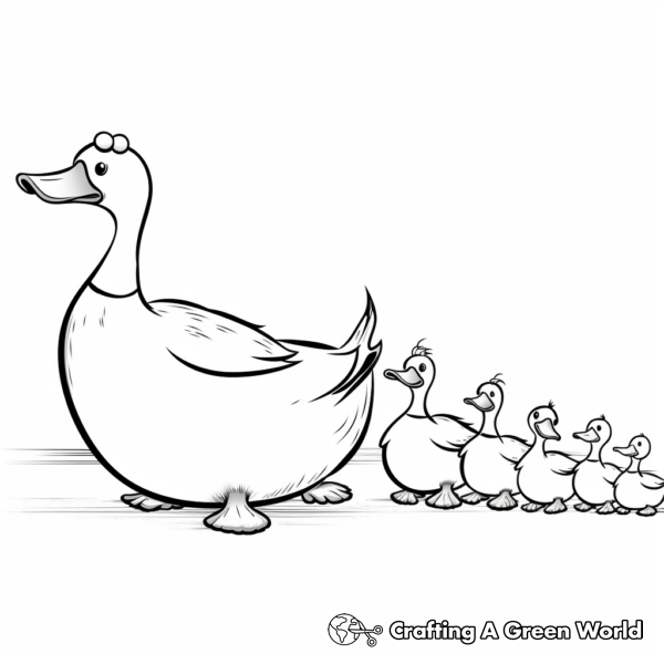 D Is For Duck Coloring Pages - Free & Printable!