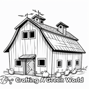Barn Coloring Pages - Free & Printable!
