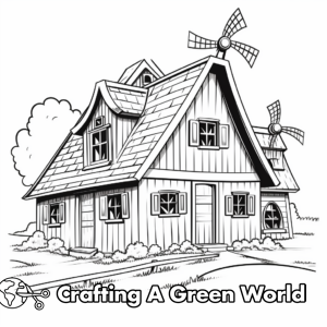 Barn Coloring Pages - Free & Printable!