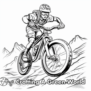 Mountain Bike Coloring Pages - Free & Printable!