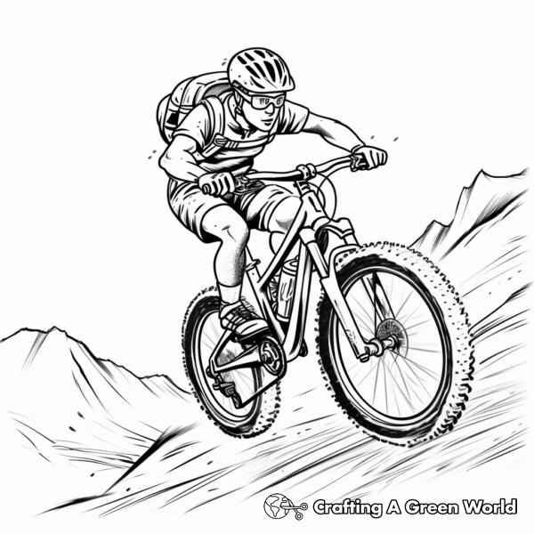 Mountain Bike Coloring Pages - Free & Printable!