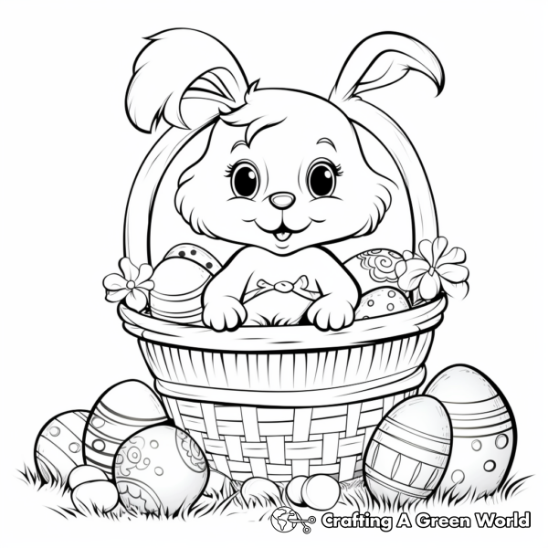 Easter Basket Coloring Pages - Free & Printable!
