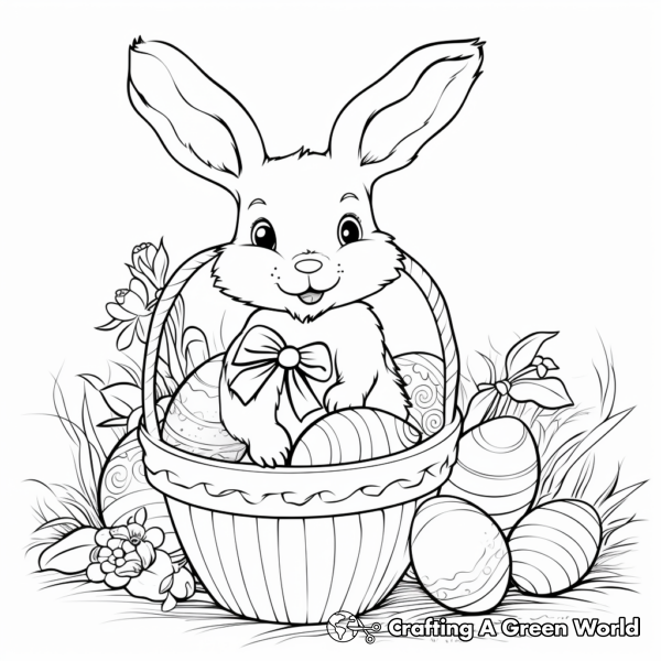 Easter Bunny Coloring Pages - Free & Printable!