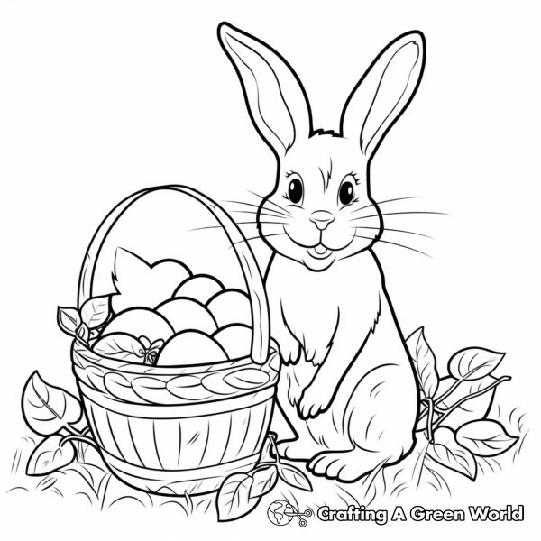 Easter Bunny Coloring Pages - Free & Printable!