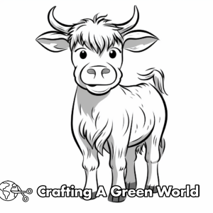 Highland Cow Coloring Pages - Free & Printable!