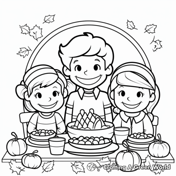 Happy Thanksgiving Sign Coloring Pages - Free & Printable!