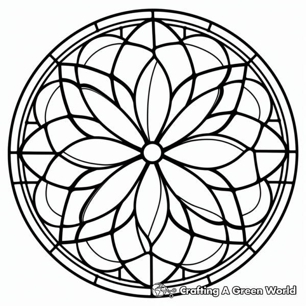 Stained Glass Coloring Pages - Free & Printable!