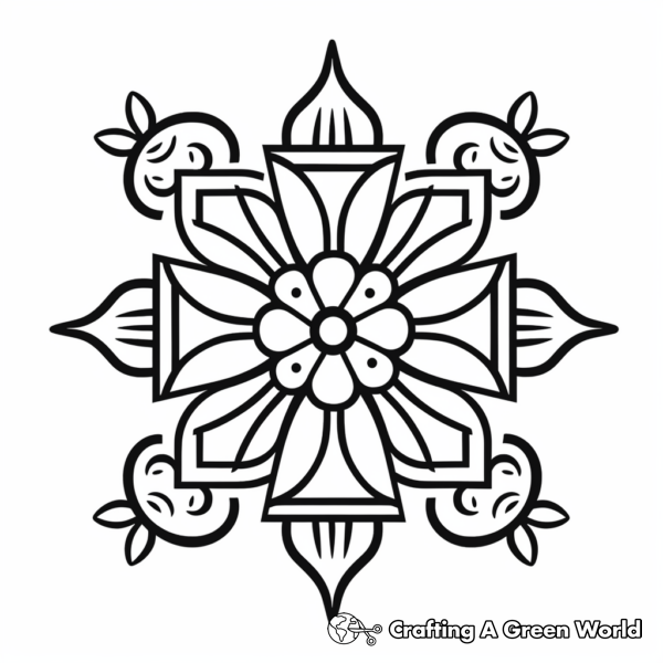 Mandala Easy Coloring Pages - Free & Printable!