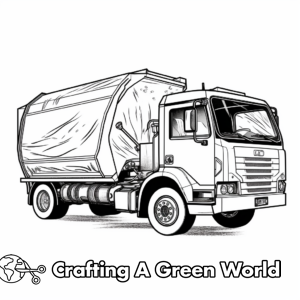 Recycling Truck Coloring Pages - Free & Printable!