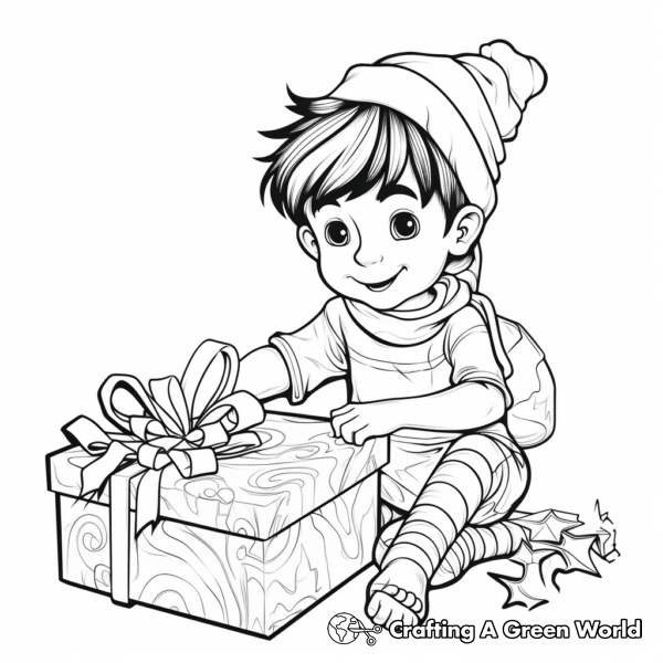 Santa's Elf Coloring Pages - Free & Printable!