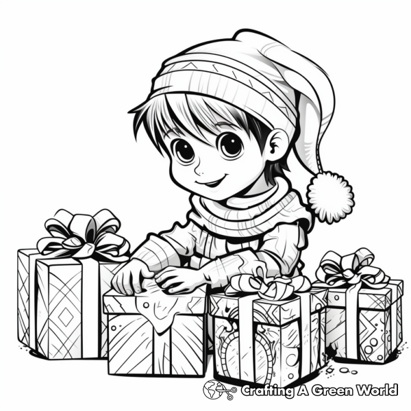 Santa's Elf Coloring Pages - Free & Printable!