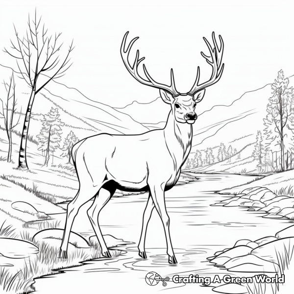 Elk Coloring Pages - Free & Printable!