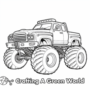 Police Monster Truck Coloring Pages - Free & Printable!