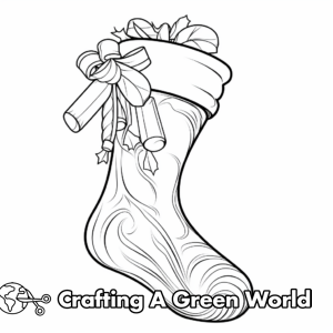 Stocking Coloring Pages - Free & Printable!