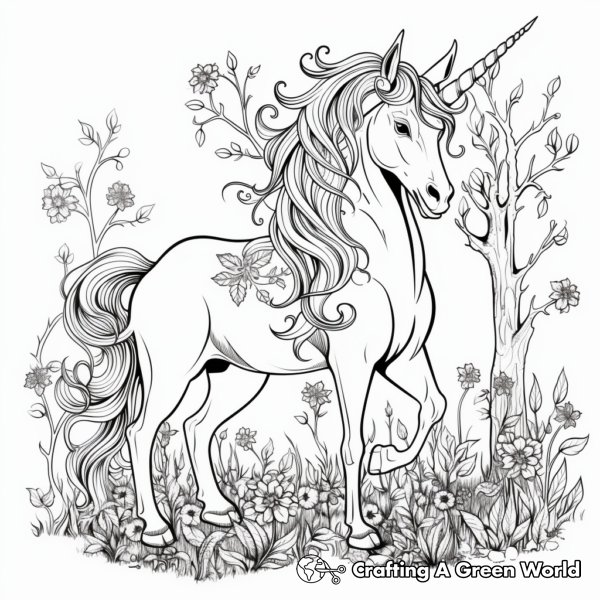 Unicorn Coloring Pages For Adults - Free & Printable!