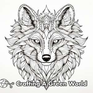 Wolf Mandala Coloring Pages - Free & Printable!