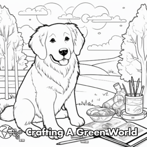 Golden Retriever Coloring Pages - Free & Printable!