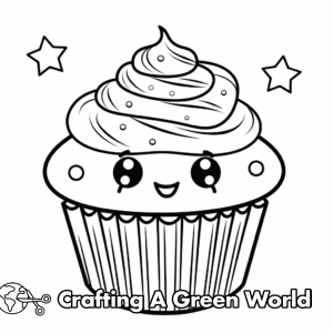 Cupcake Coloring Pages - Free & Printable!