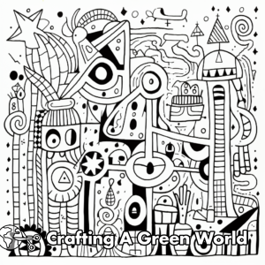 Doodle Coloring Pages - Free & Printable!