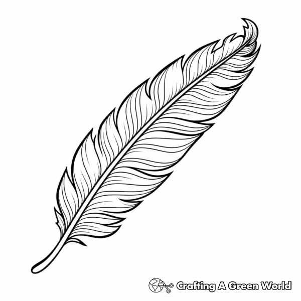 Feather Coloring Pages - Free & Printable!