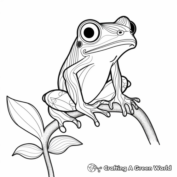 Tree Frog Coloring Pages - Free & Printable!